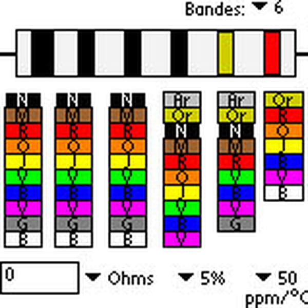 PDA : Resist calc - calculateur de résistance - CodeS SourceS