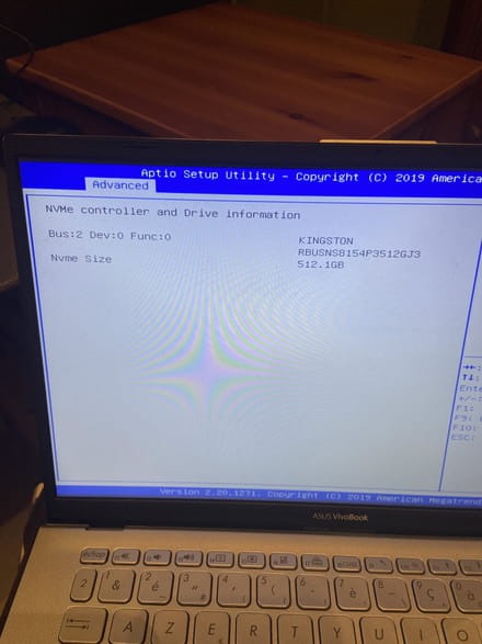 Aptio setup utility [Résolu]
