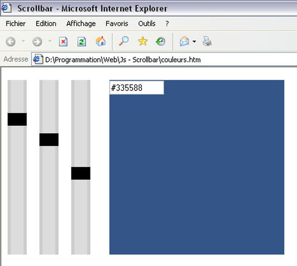 Javascript : (objet) scrollbar - CodeS SourceS