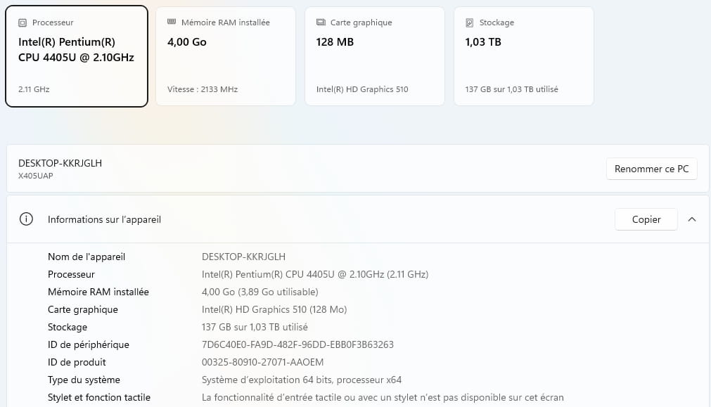 Récupérer un DD SSD avec 1 seule partition au lieu de 3