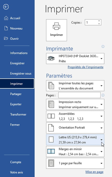Numéroter des pages avec Word