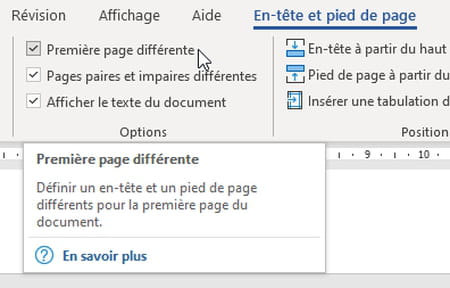 Numéroter des pages avec Word