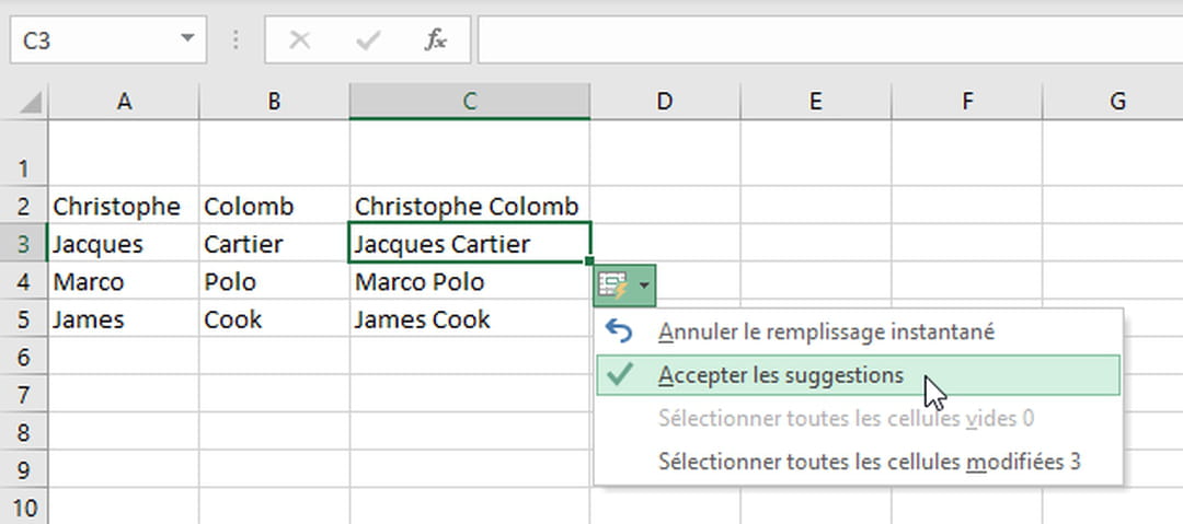 Concaténer Excel : comment fusionner des cellules