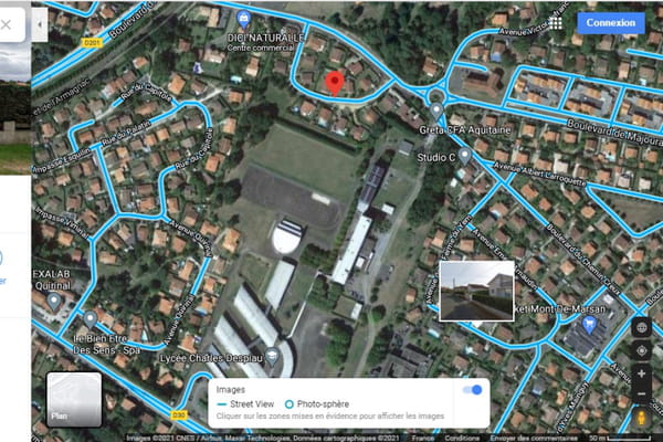 Google Maps satellite : voir un quartier ou une maison