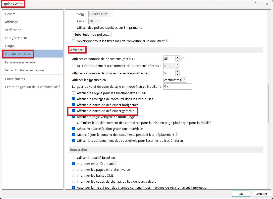 Dans Word, comment supprimer la ligne de séparation des page