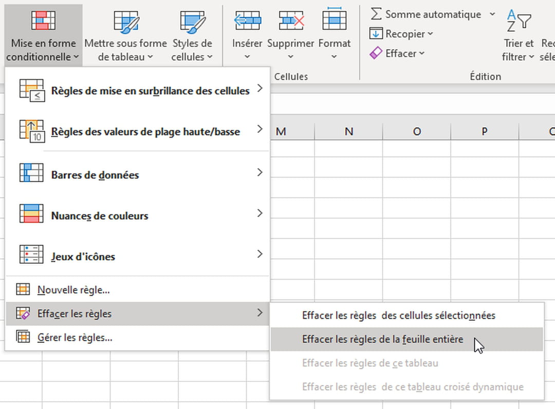 Mise en forme conditionnelle Excel : toutes les techniques