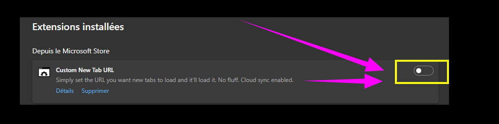 Edge ouvir les onglets avec Google moteur de recherche [Résolu]
