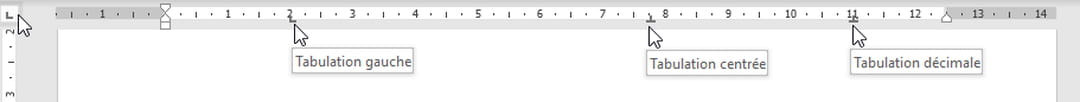 Tabulations Word : utiliser les taquets et les pointillés