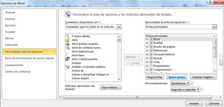 La cinta de opciones de Word: qué es y cómo personalizarla