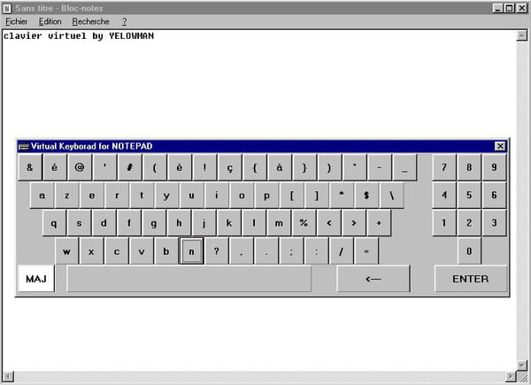 Visual Basic / VB.NET : Clavier virtuel externe - CodeS SourceS