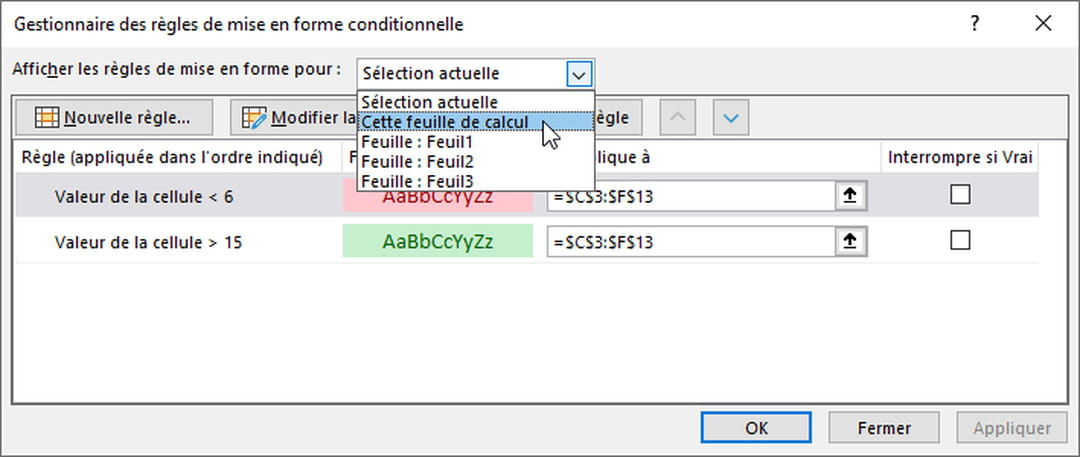 Mise en forme conditionnelle Excel : toutes les techniques