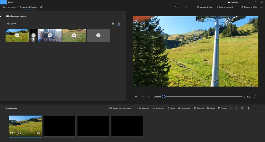 Montage vidéo Windows 10 : utiliser l'appli Photos gratuite